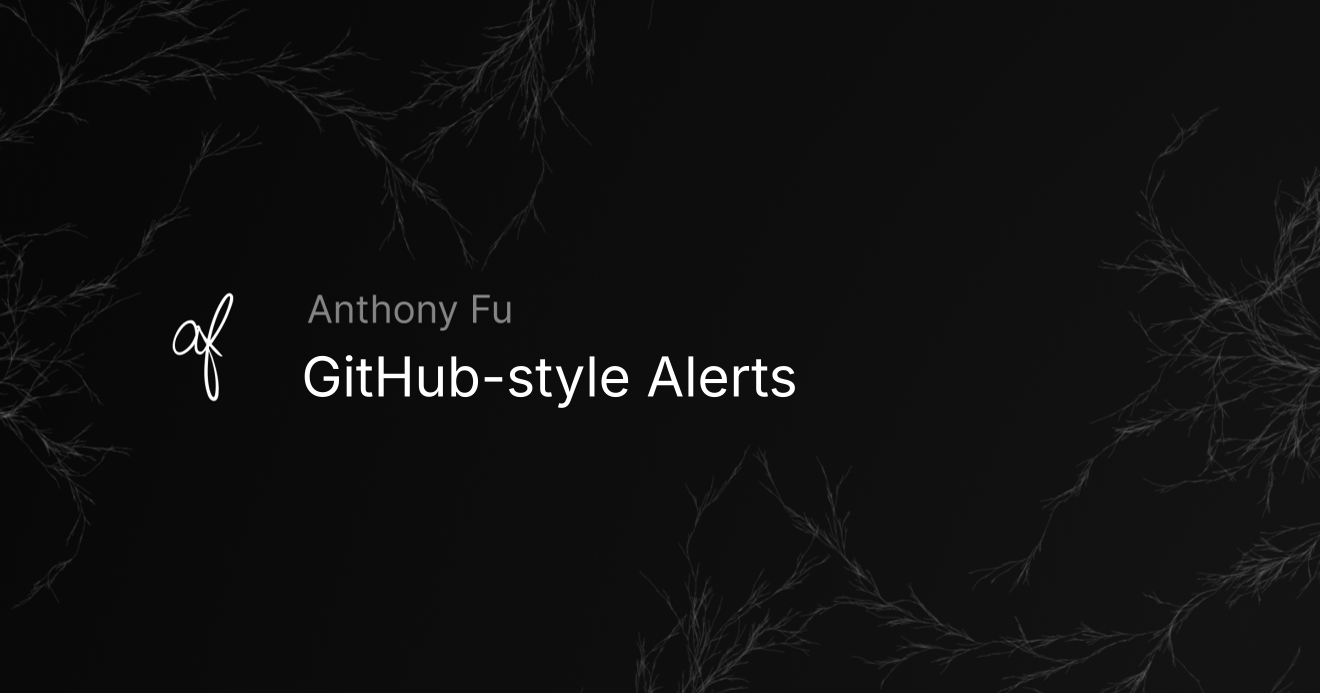 GitHub-style Alerts